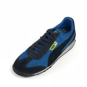 Puma | Shoes | Puma Suede Classic Sneakers Blue Yellow Retro | Poshmark
